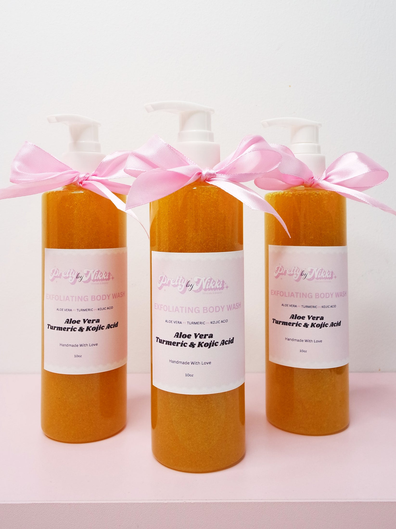 Mildly Exfoliating Turmeric, Aloe & Kojic Acid Body Wash – Pretty By Nikki