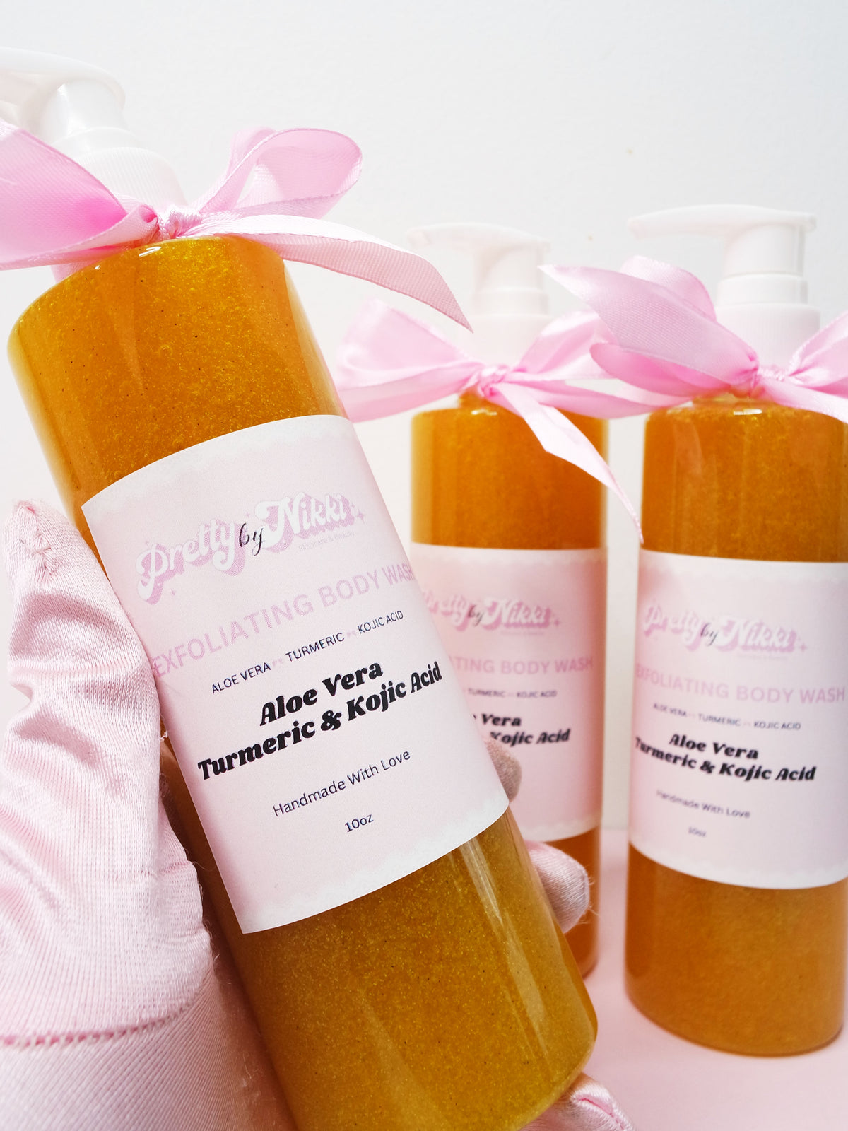 Mildly Exfoliating Turmeric, Aloe & Kojic Acid Body Wash – Pretty By Nikki